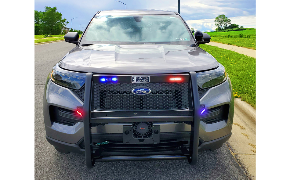 2020 Ford Police Interceptor® Utility Push Bumper Aluminum Push Bumper With Light Bar And