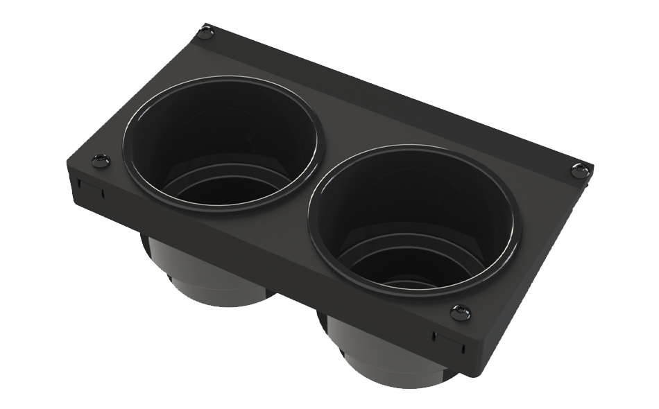Sloped Dual Cup Holder | Precision Mounting Technologies Ltd.