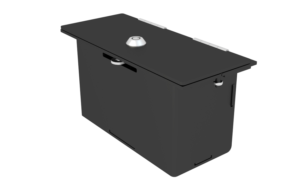 4" X 3" X 7" Lock Junk Box with 4.0" Top Plate | Precision Mounting ...