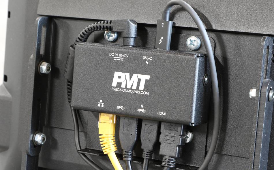 Rugged USB-C Hub with DC-In Power Cable (Bare Wire) & USB Type C to USB ...